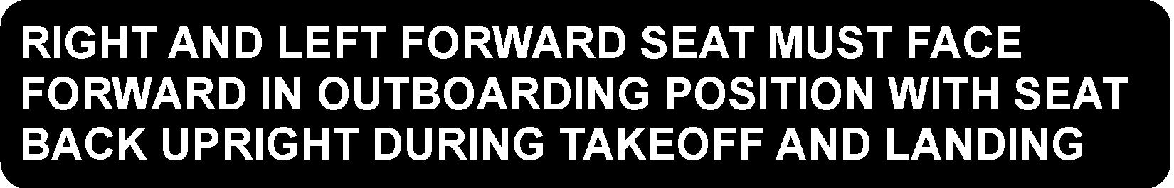 Right And Left Forward Seat Must Face Forward In Outboarding Position ...